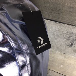 Converse | Bags | Nwt Converse All Star Metallic Backpack Light Blue ...